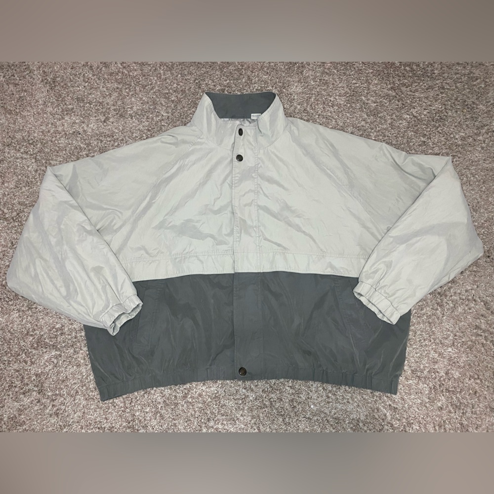 Vintage Members Only Winbreaker Jacket Gray/Gray Men’… - Gem